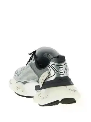 Dsquared2 Fast Mesh Sneakers With Metallic Overlays - Grey
