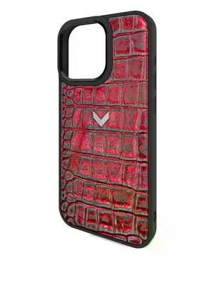 VELANTE Crocodile-texture Leather Iphone 16 Pro Max Phone Case