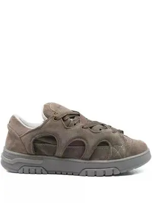 SANTHA Lace-up Sneakers - Brown