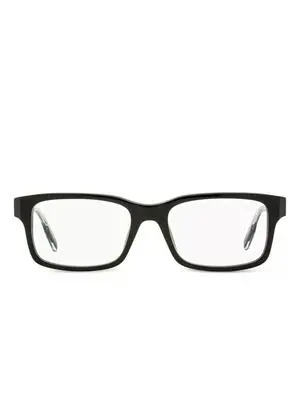 Zegna Rectangular Eyeglasses - Black