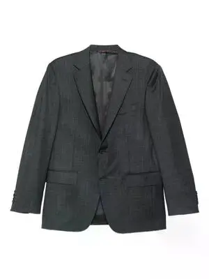 Canali Checked Wool Suit - Grey