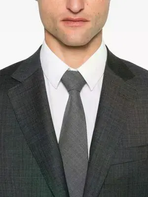Canali Checked Wool Suit - Grey
