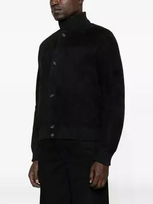 ERALDO Suede Button-front Jacket