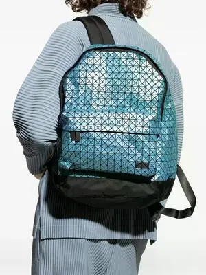 Issey Miyake Geometric-pattern Backpack - Blue