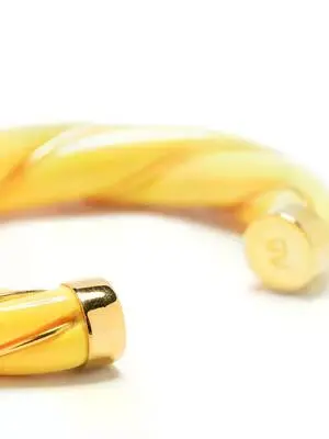 AURÉLIE BIDERMANN Diana Twisted Cuff - Yellow