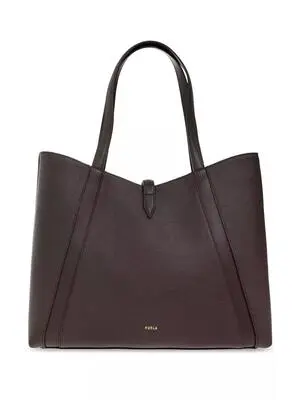 Furla Leather Clasp Tote Bag