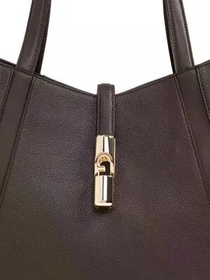 Furla Leather Clasp Tote Bag