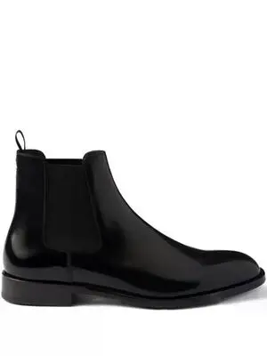 Prada Elastic-gusset Chelsea Boots - Black