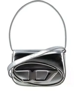 DIESEL® 1dr Logo Plaque Tote Bag - Silver