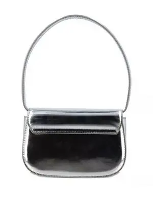 DIESEL® 1dr Logo Plaque Tote Bag - Silver