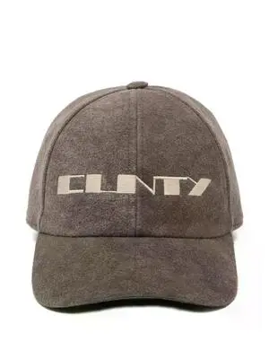 Rick Owens Logo-embroidered Cap - Brown