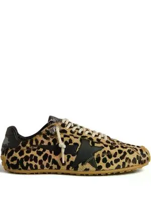 GOLDEN GOOSE Marathon Speed Leopard-print Sneakers - Brown