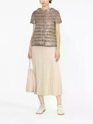 Herno Margherita Short-sleeve Quilted Jacket - Brown