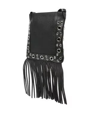 Valentino Garavani Studded Shoulder Bag With Fringe