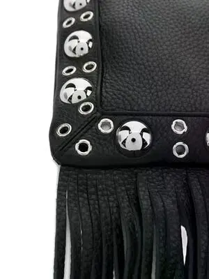 Valentino Garavani Studded Shoulder Bag With Fringe