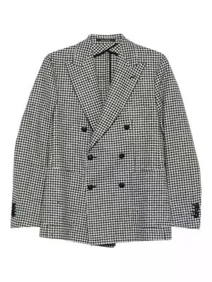 Tagliatore Houndstooth Double-breasted Blazer