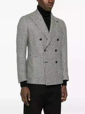 Tagliatore Houndstooth Double-breasted Blazer