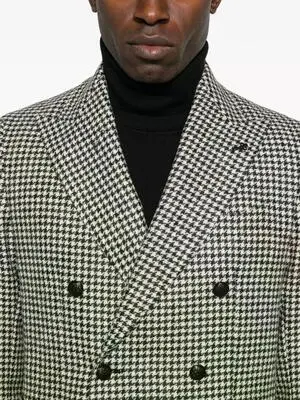 Tagliatore Houndstooth Double-breasted Blazer