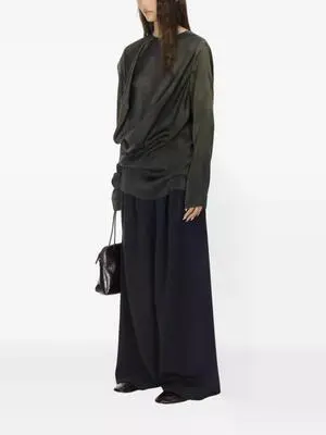 UMA WANG Draped Asymmetric Blouse