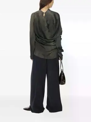 UMA WANG Draped Asymmetric Blouse