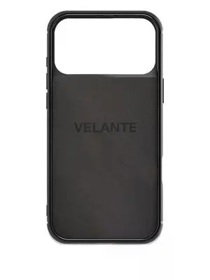 VELANTE Crocodile-texture Iphone 17 Pro Max Phone Case - Black