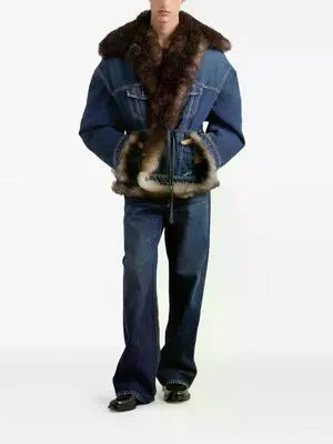 Dolce & Gabbana Fur-trimmed Denim Jacket