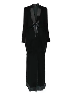 MARC LE BIHAN Satin-lapel Single-breasted Coat