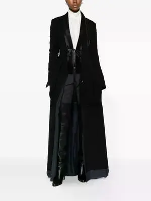MARC LE BIHAN Satin-lapel Single-breasted Coat