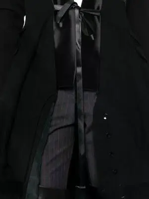 MARC LE BIHAN Satin-lapel Single-breasted Coat