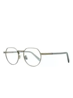 Zegna Geometric Single-bridge Eyeglasses - Grey
