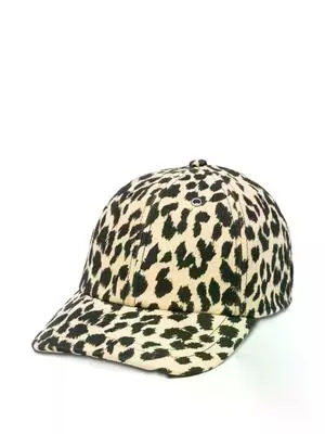 Aspesi Leopard-print Cap - Neutrals