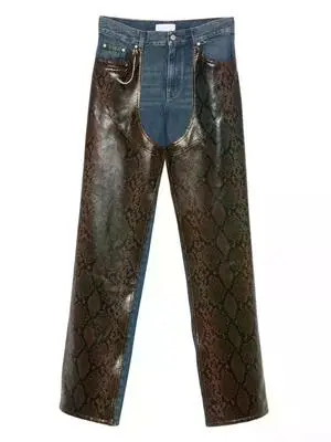 Stella McCartney Snakeskin Panel Jeans