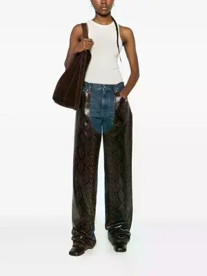 Stella McCartney Snakeskin Panel Jeans