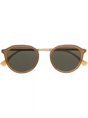 Mykita Tinted-lens Round-frame Sunglasses - Yellow