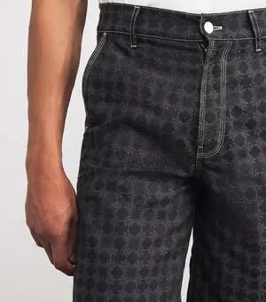 Amiri Cotton-linen Blend Ma Quad Shorts - Black