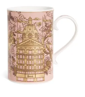 Harrods Knightsbridge Building Mug - Pink
