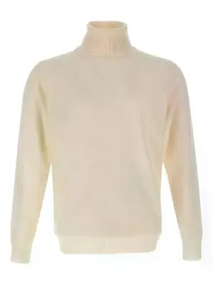KANGRA Roll-neck Ribbed Sweater - Neutrals