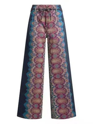 Etro Printed Wide Leg Jeans