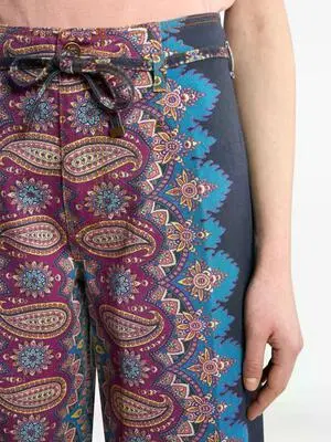 Etro Printed Wide Leg Jeans