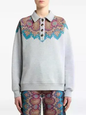 Etro Paisley-print Cotton Sweatshirt