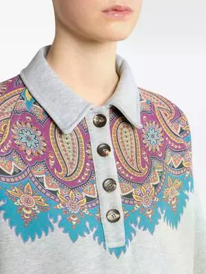 Etro Paisley-print Cotton Sweatshirt