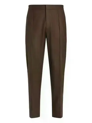 Zegna Pleated Wool-blend Trousers