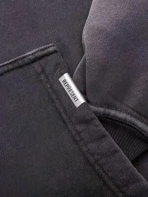 REPRESENT Logo-print Hoodie - Black