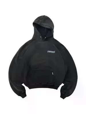 REPRESENT Logo-print Hoodie - Black