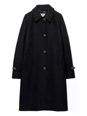 Prada Single-breasted Loden Coat