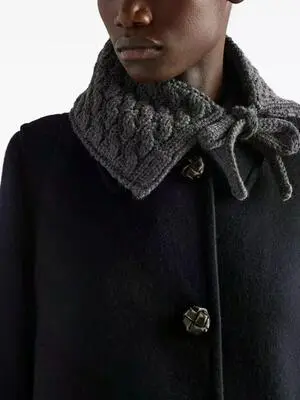 Prada Single-breasted Loden Coat