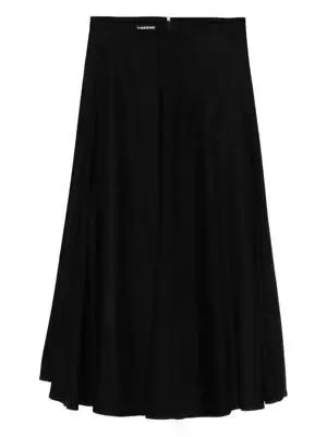 SUSANNE BOMMER Flared Midi Skirt - Black