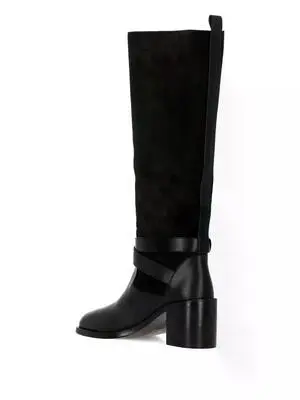 STUART WEITZMAN Buckle-detail Leather Boots