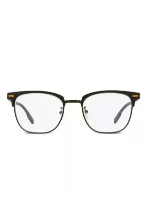 Zegna Square-frame Glasses - Black