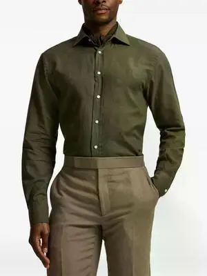 Ralph Lauren Purple Label Long-sleeves Cotton Shirt - Green